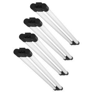 VEVOR 4 Pack LED Shop Light, 4 FT, 40W Linkable Shop Light Fixture, 4500 LM Surface & Hanging Mount Ceiling Lights 59 in Power Cords with ON/Off Switch, for Garage Warehouse Home Workkshop and Office