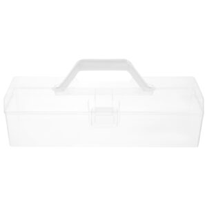 nuobesty decorative storage boxes box transparent paint brush case water color pens case paint brush case the four treasures of the study writing storage box portable tool box