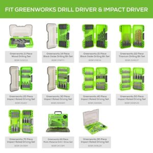 Greenworks 24V Brushless Cordless Drill and Impact Driver,Power Tool Combo Kit Included 1/2”Drill & 1/4”Hex Impact Driver and (2) Batteries, Fast Charger, 2 pcs Drill Bit Set & Bag