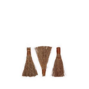 cinnamon scented broom (3-pack) - 6" heather broom - holiday decor