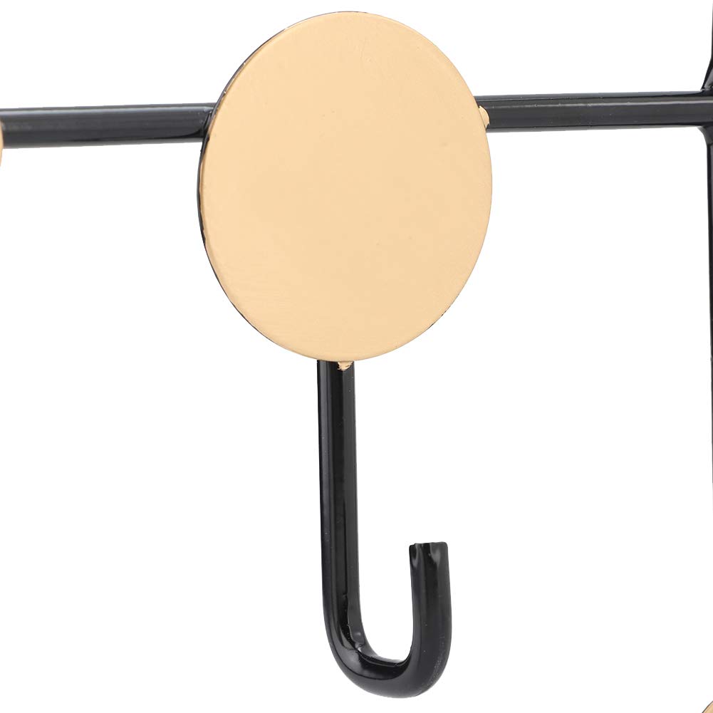 5 Hook Gold Heavy Duty Entryway Hook Coat Hooks Wall Mounted Coat Rack Entryway Hanging Coat Rack for for Hat Bags Towel Living Room