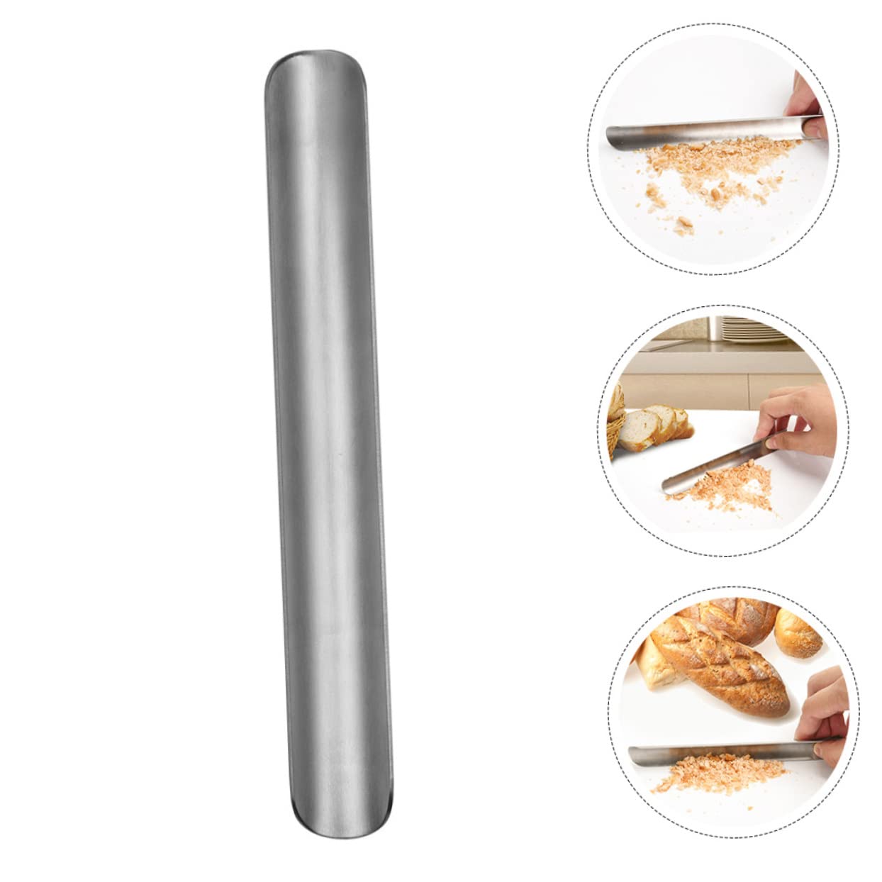 IWOWHERO Stainless Steel Crumb Scraper for Tabletop Use Efficient Crumb Sweeper Tool for Griddles and Flat Tops Ideal for Restaurants and Home Kitchens