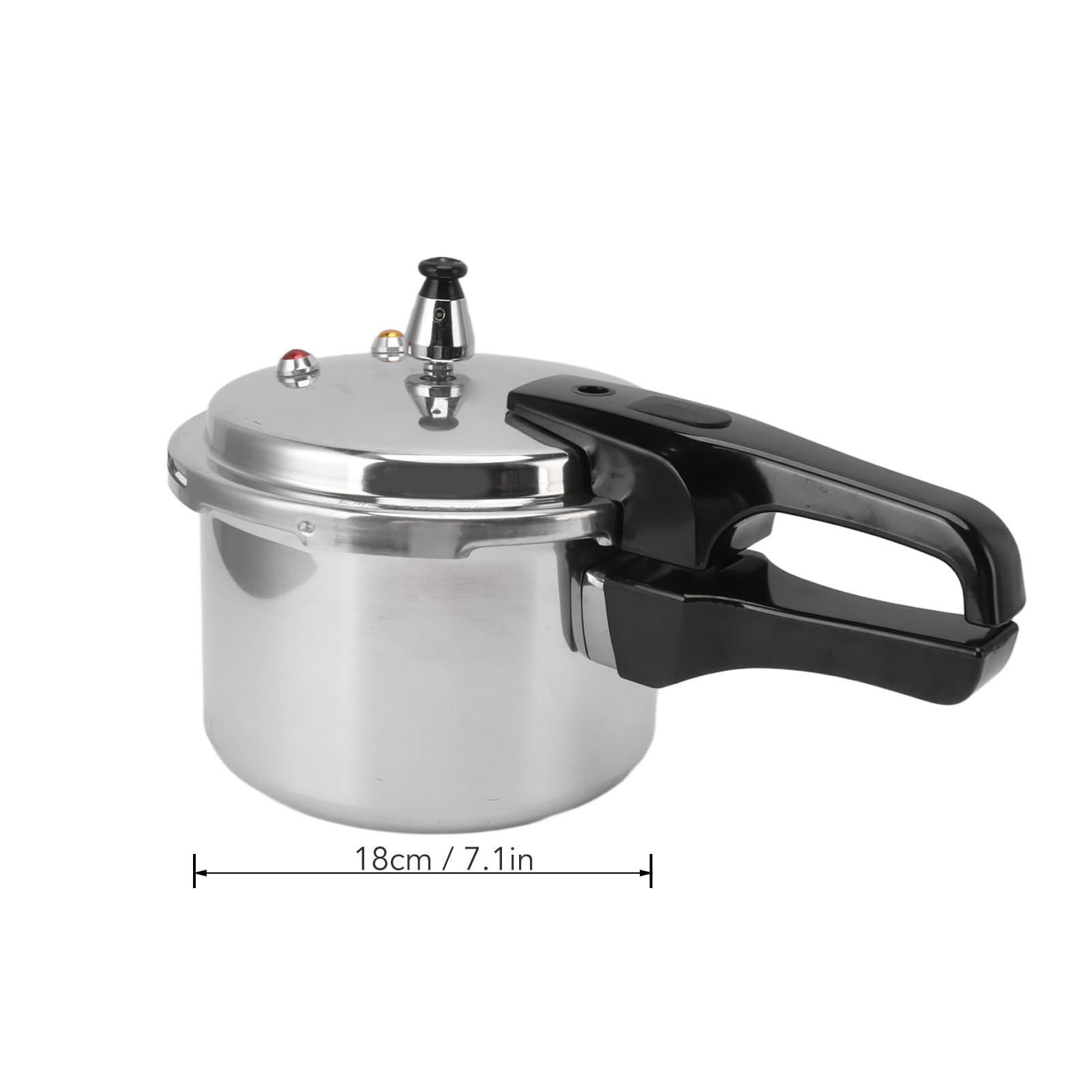 Stainless Steel Pressure Cooker, Easy to Reliable Performance 3L Stainless Steel Pressure Cooker for Induction Cooker