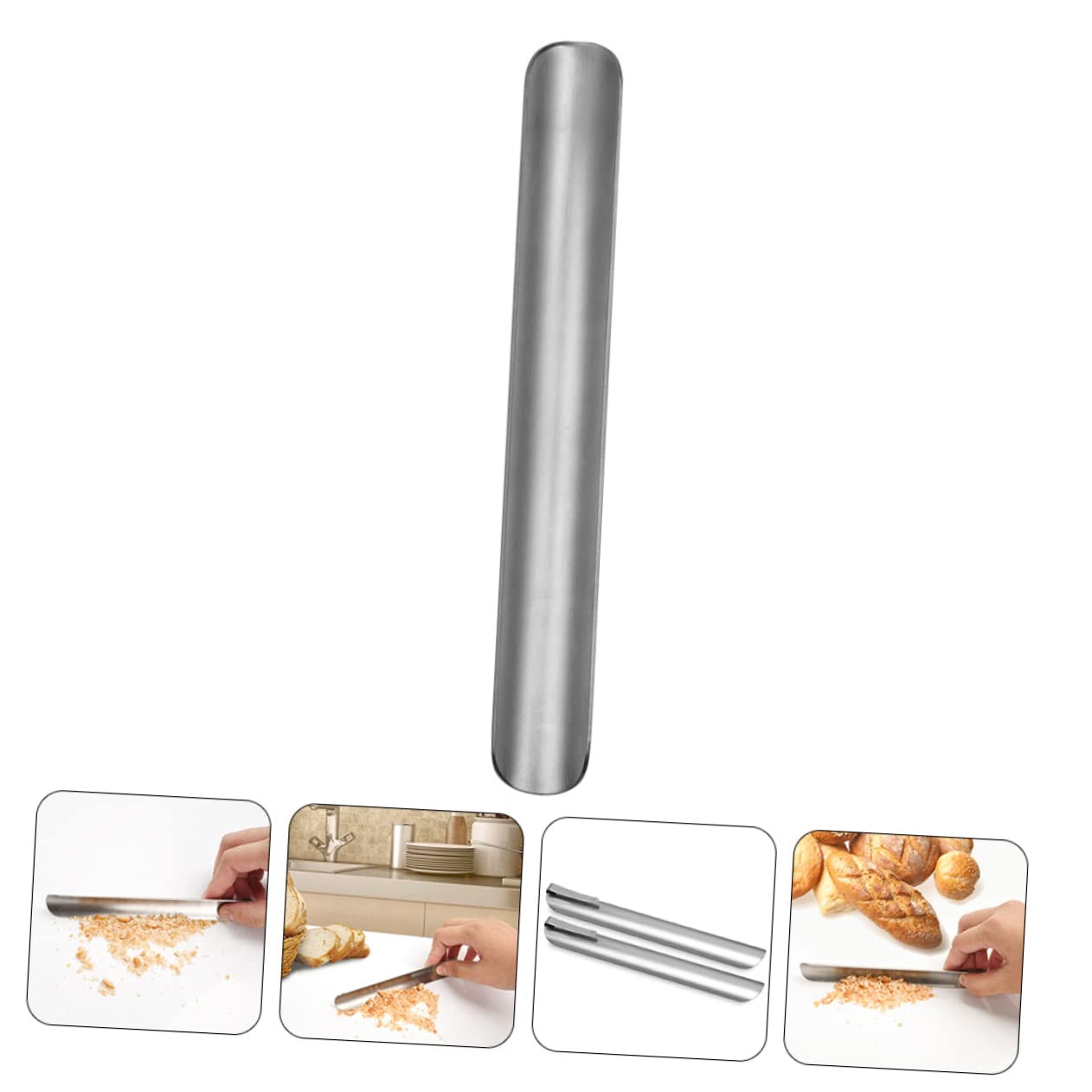 IWOWHERO Stainless Steel Crumb Scraper for Tabletop Use Efficient Crumb Sweeper Tool for Griddles and Flat Tops Ideal for Restaurants and Home Kitchens