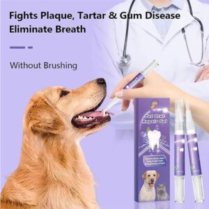 JITEM Pet Oral Care Gel, Pet Teeth Cleaning Pen, Pet Teeth Oral Care Gel for Eliminate Bad Breath, Reduces Plaque & Tartar Buildup Without Brushing (1pc)