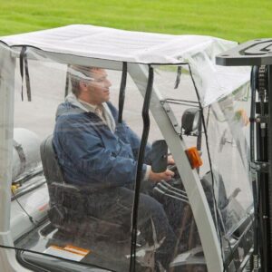 StaDry Full Forklift Cab Enclosure Cover Clear Vinyl Fits Standard Size models