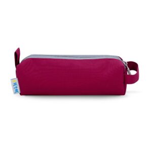 jan & jul big capacity school pencil pouch lightweight pencil case (wildberry)