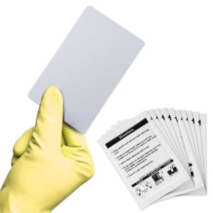 card reader cleaning cards - bihym dual side credit card reader cleaner, cr80 card reader cleaner pos swipe terminal cleaning cards (10pcs)