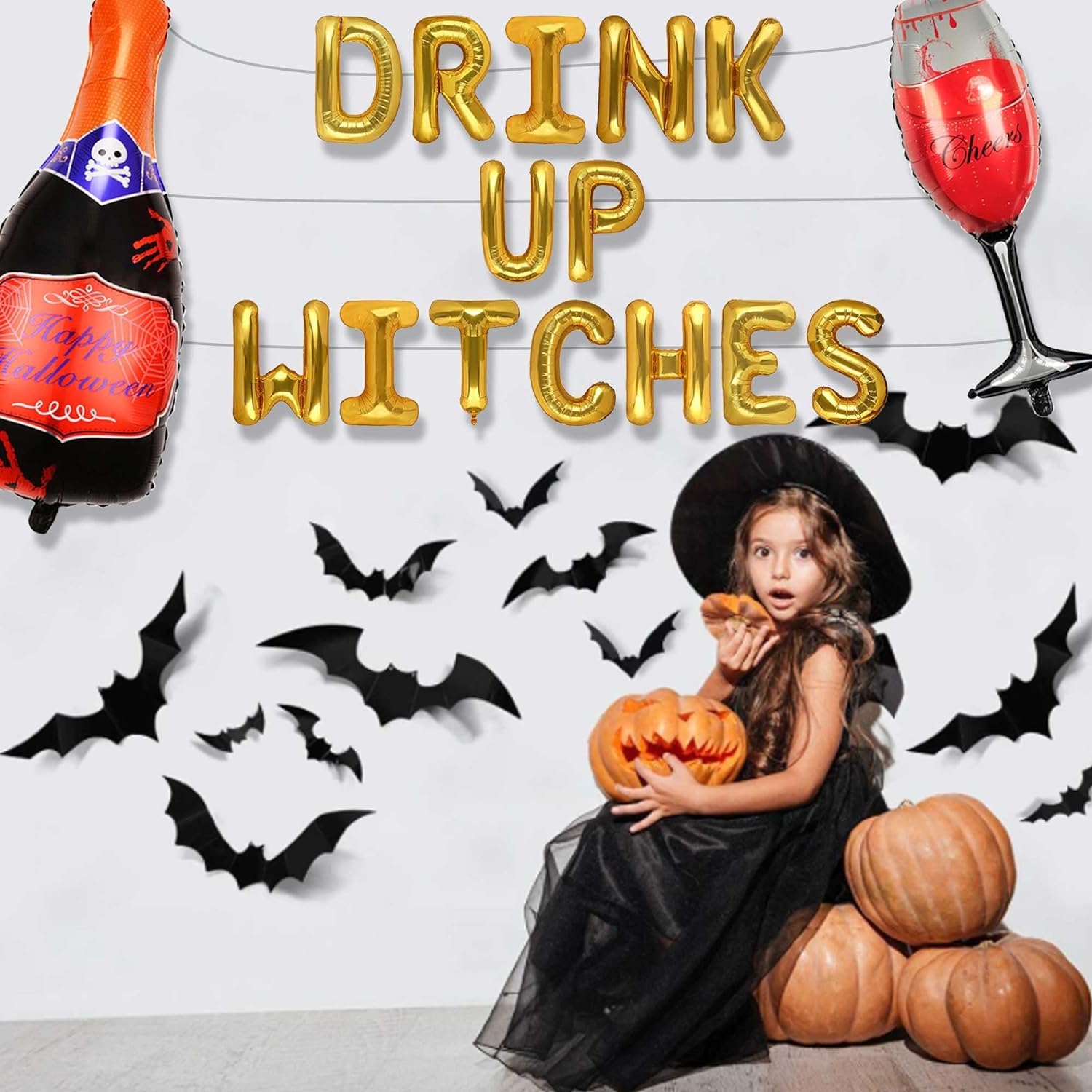 Cheers up Witches Balloons Cheers Drink Witches Party Decoration Cheers up Witches Banner Cheers Witches Sign