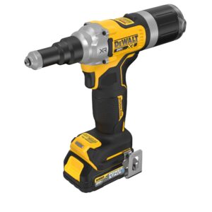 DEWALT 20V MAX XR Cordless Rivet Tool, 1/4", Battery and Charger Included (DCF414GE2)