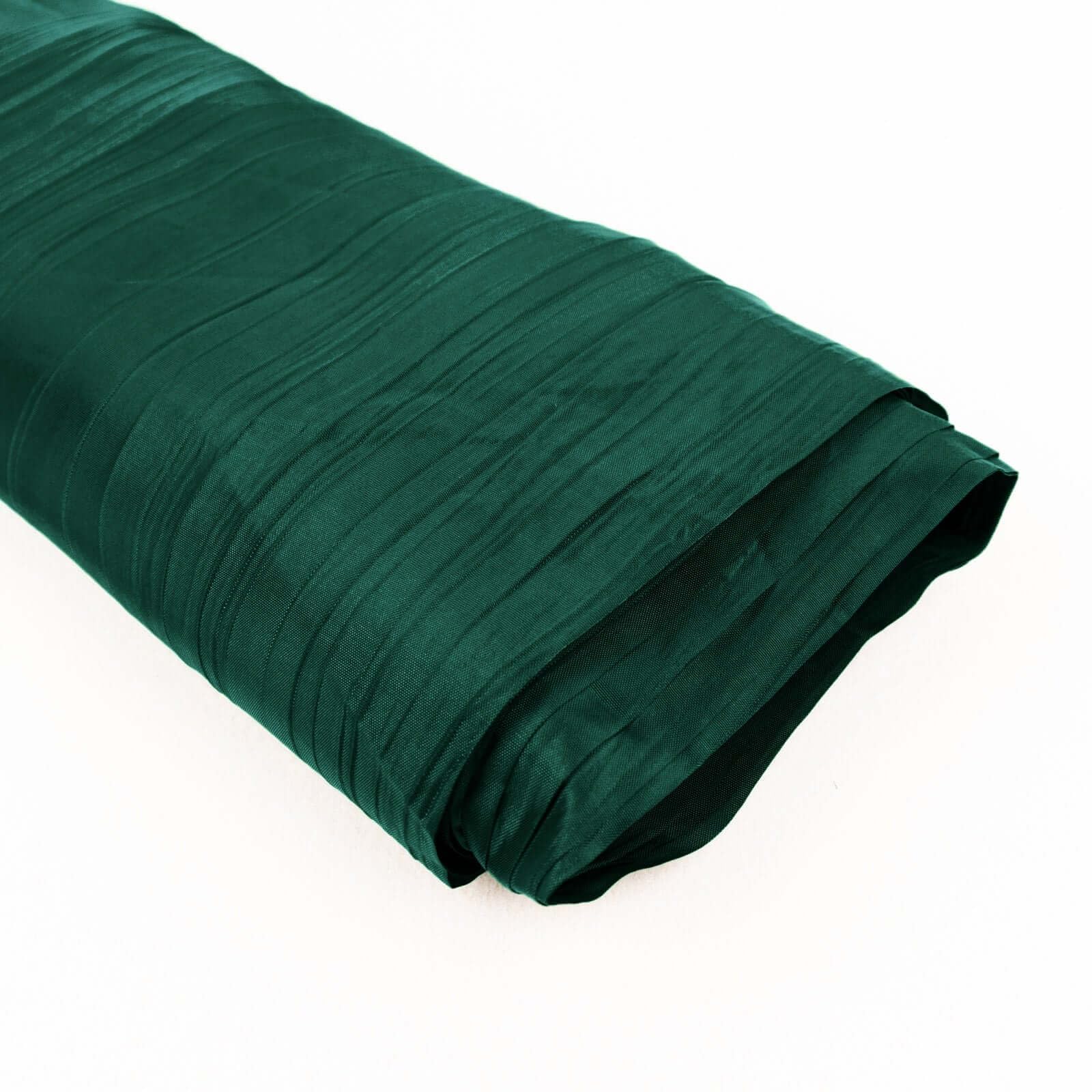 Efavormart 54" x10 Yards Hunter Emerald Green Accordion Crinkle Taffeta Fabric Bolt for Wedding Birthday Party Dance Event Decoration