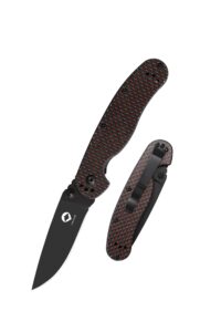 cnyj pocket folding knife d2 blade carbon fiber handle everyday carry knife for men womening everyday carrying