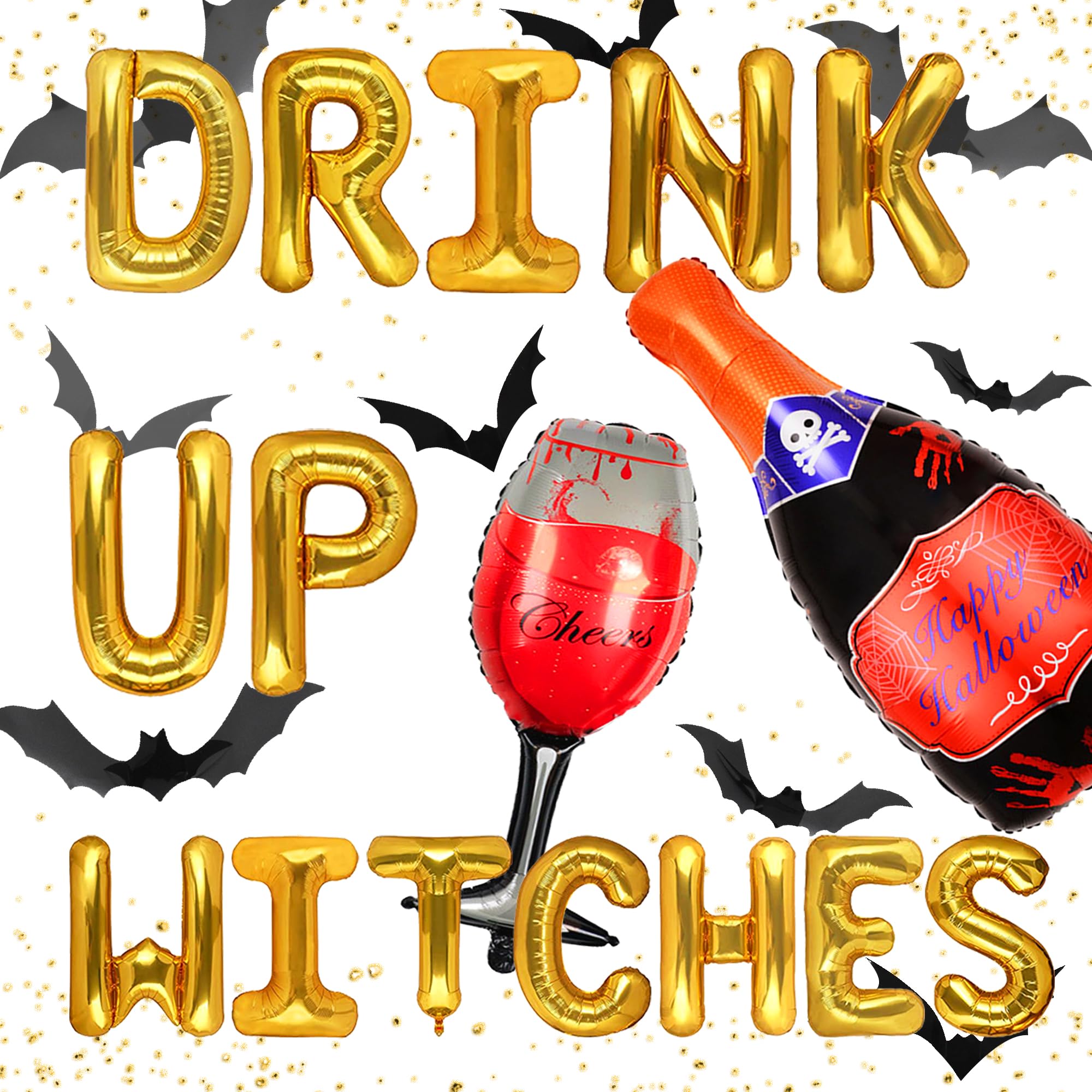 Cheers up Witches Balloons Cheers Drink Witches Party Decoration Cheers up Witches Banner Cheers Witches Sign