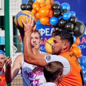 Basketball Balloon Arch Garland Kit,Orange Black Blue Balloon Garland with Basketball Foil Balloon for Men Teen Kids Birthday Graduation Party Decorations,Basketball Sports Theme Party Decor Supplies