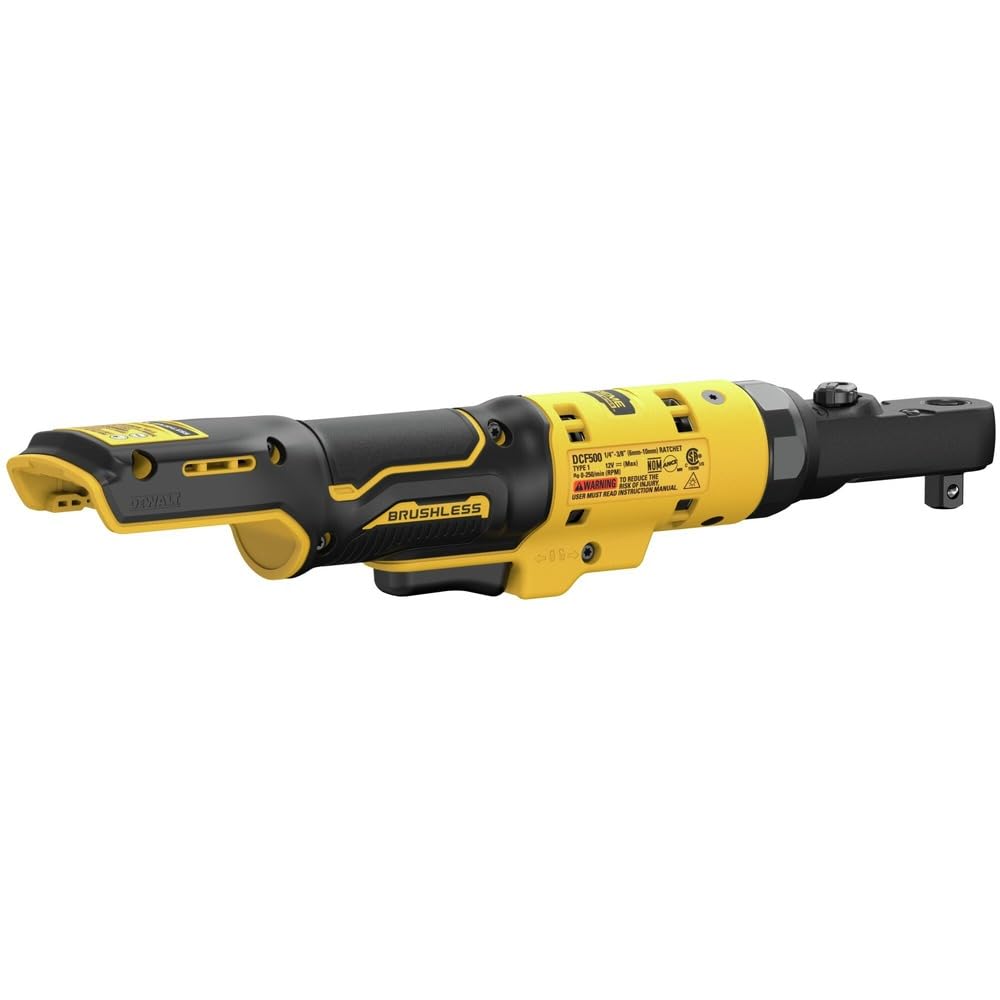 DEWALT DCF500B XTREME 12V MAX* 3/8" and 1/4" Brushless Cordless Sealed Head Ratchet (Tool Only)