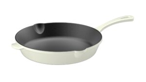 cuisinart ci22-24cmt chef's classic enameled cast iron round fry pan, 10-inch, cream