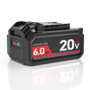 dmmns upgraded 20v 6000mah battery, replace for by519601 by519603 by519702, compatible with skil pwrcore 20v series cordless power tools battery (not fit leaf blower circular saw and lawn blower)