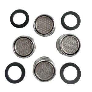 4 pack faucet aerator bathroom sink aerator, aerator for sink faucet filter 15/16-inch male threads aerator faucet filter with gasket for kitchen bathroom