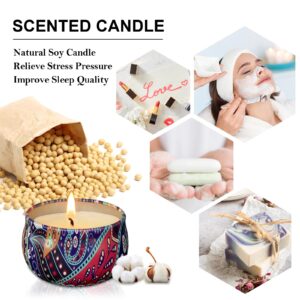 Gadojuewo Scented Candles Set for Women,3 Pack in All 7.5Oz（3 * 2.5） Natural Soy Wax Aromatherapy Candle,45H Burning Long Lasting Candles,Gift for Mom on Mother's Day,Birthday.