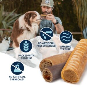 Mon Ami Variety Beef Stuffed Dog Treats (6 inch, 11oz) – Esophagus, Aorta, Trachea Dog Chews Made from Grass Fed Beef with Glucosamine & Chondroitin – Natural Dog Treats & High Protein