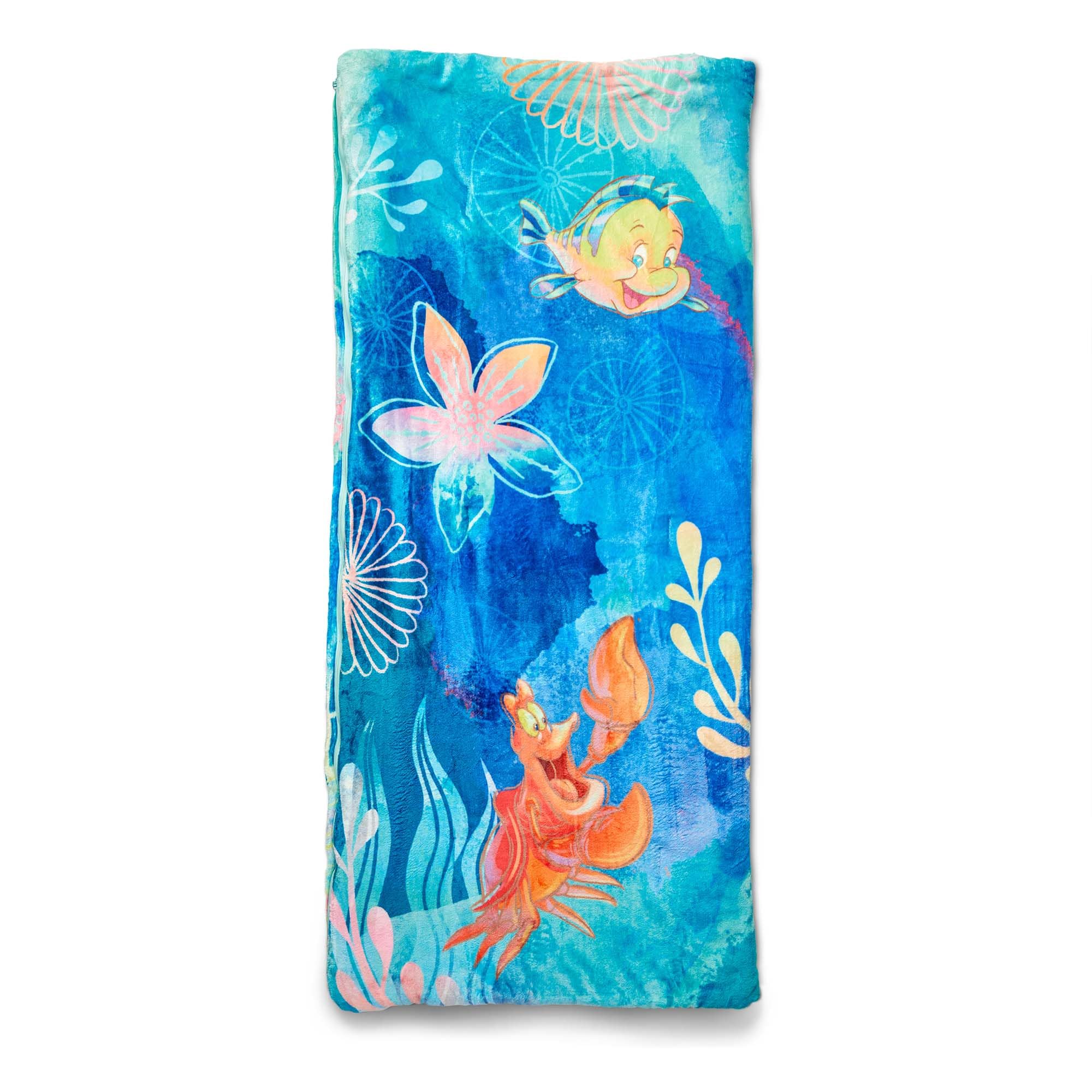 Northwest Little Mermaid/Ariel Cloud Sherpa Slumber Bag, 27" x 62", Dream Big