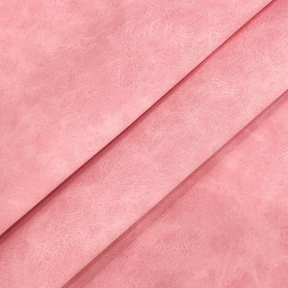 XHT 30 x 135 cm Suede PU Faux Leather Fabric, Soft Smooth Crafts Synthetic Fabric for DIY Handicraft Wallets Bags Making, Pink