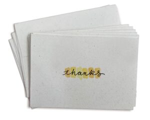 sugartown greetings color palette yellow thank you cards - 24 note cards with envelopes - blank colorful thanks cards