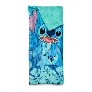 northwest lilo and stitch cloud sherpa slumber bag, 27" x 62", big smiles