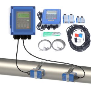 ultrasonic flow meter tuf-2000b tm-1 & ts-2, liquid flowmeter dn20-700mm sensor ip67 for water, sea water, sewage, oil, alcohol, etc.