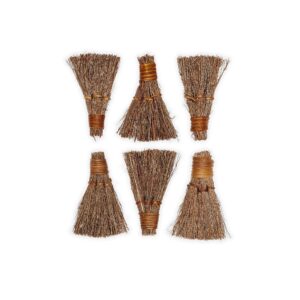 cinnamon scented broom (6-pack) - 3" heather broom - holiday decor