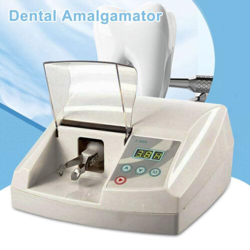 110V 35W Dental Lab Capsule Mixer, High Speed Digital Amalgamator Amalgam Capsule Mixer with Memory Function, High Security Lab Equipment with Digital Controller Both Time & Speed