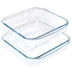 1.6-qt basics square tempered glass baking dishes, set of 2