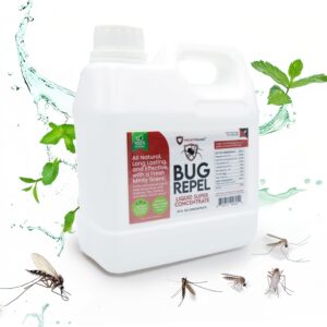 predator guard bugs and insect repellent - home defense pest control super concentrate liquid lawn spray for spider, mosquito, ants and roach repellent indoor and outdoor bug spray - 16 oz