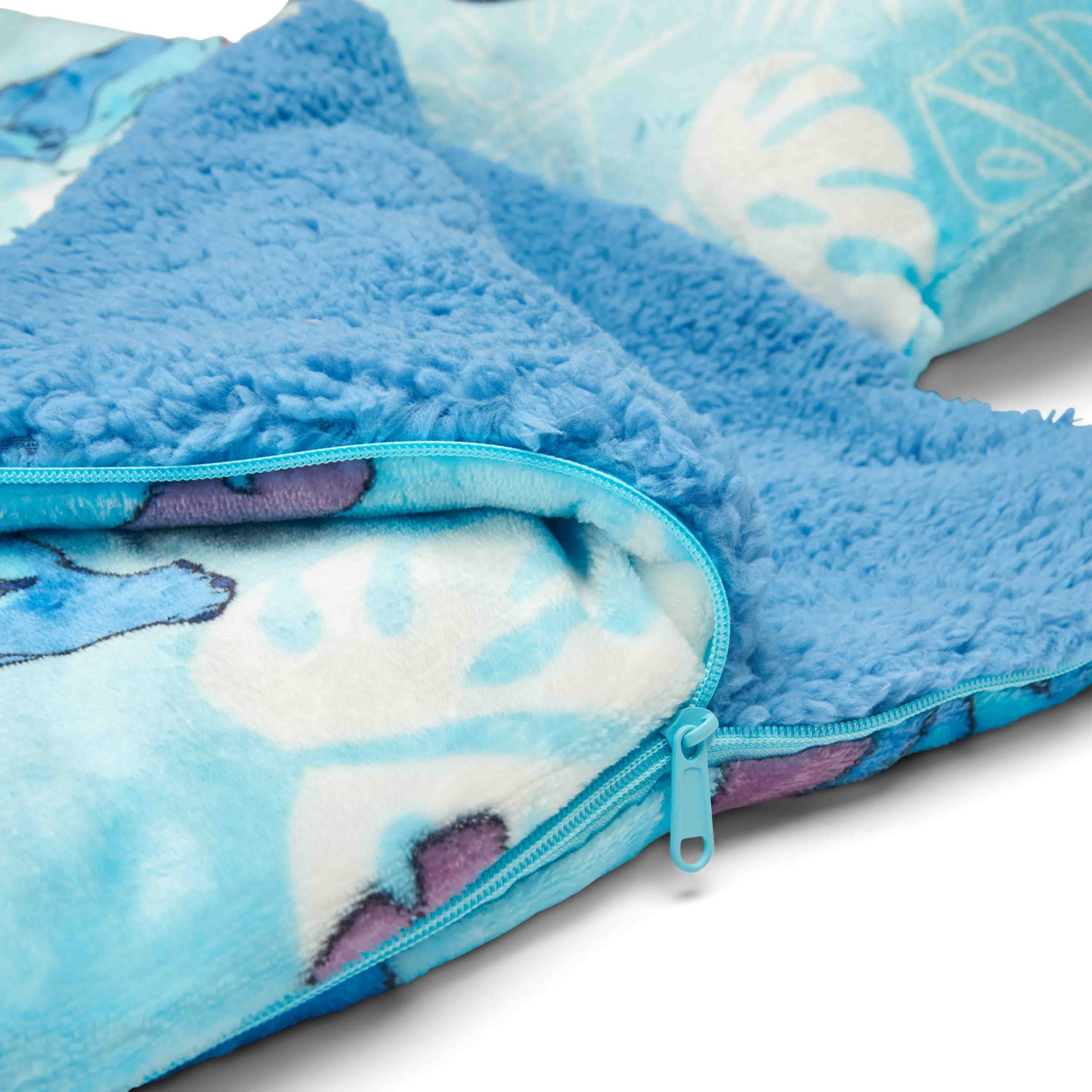 Northwest Lilo and Stitch Silk Touch Sherpa Slumber Bag, 27" x 56", Classic Palms