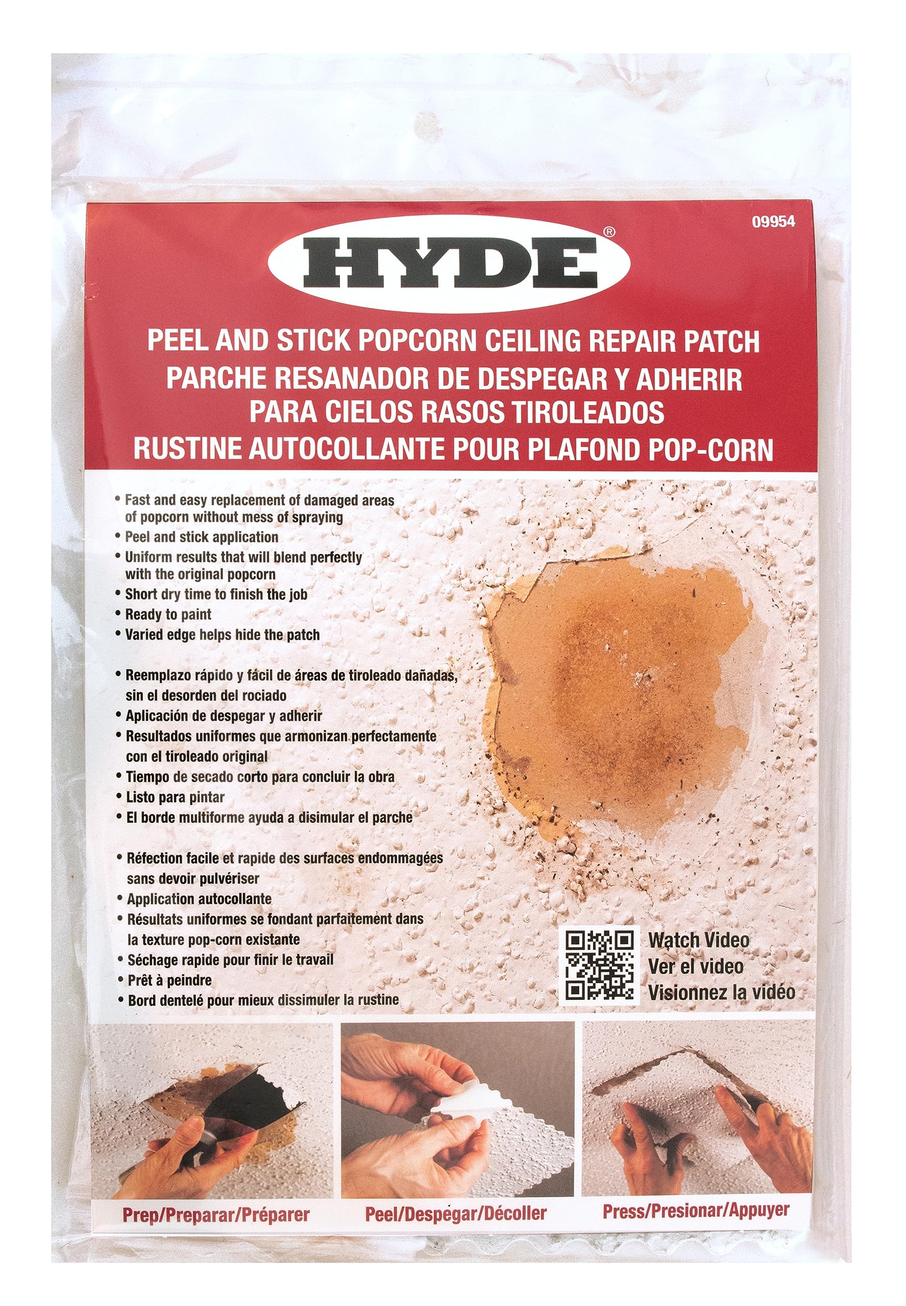 Hyde 09954 Popcorn Ceiling Repair Kit, White