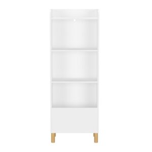 CuisinSmart Bookshelf for Kids, 4-Tier Children's Bookshelf Kid's Book Display, Toy Storage Cabinet Organizer Bookcase for Kid's Room, Playroom, Nursery and Kindergarten White