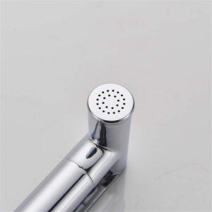 Faucet, Faucets,Water-Tap Bath Shower Systems Bidet Shower Faucet Brass Hygienic Shower Spray Airbrush Tap Hot Cold Mixer Toilet Spray Bidet Shower (Color : Chromeb)