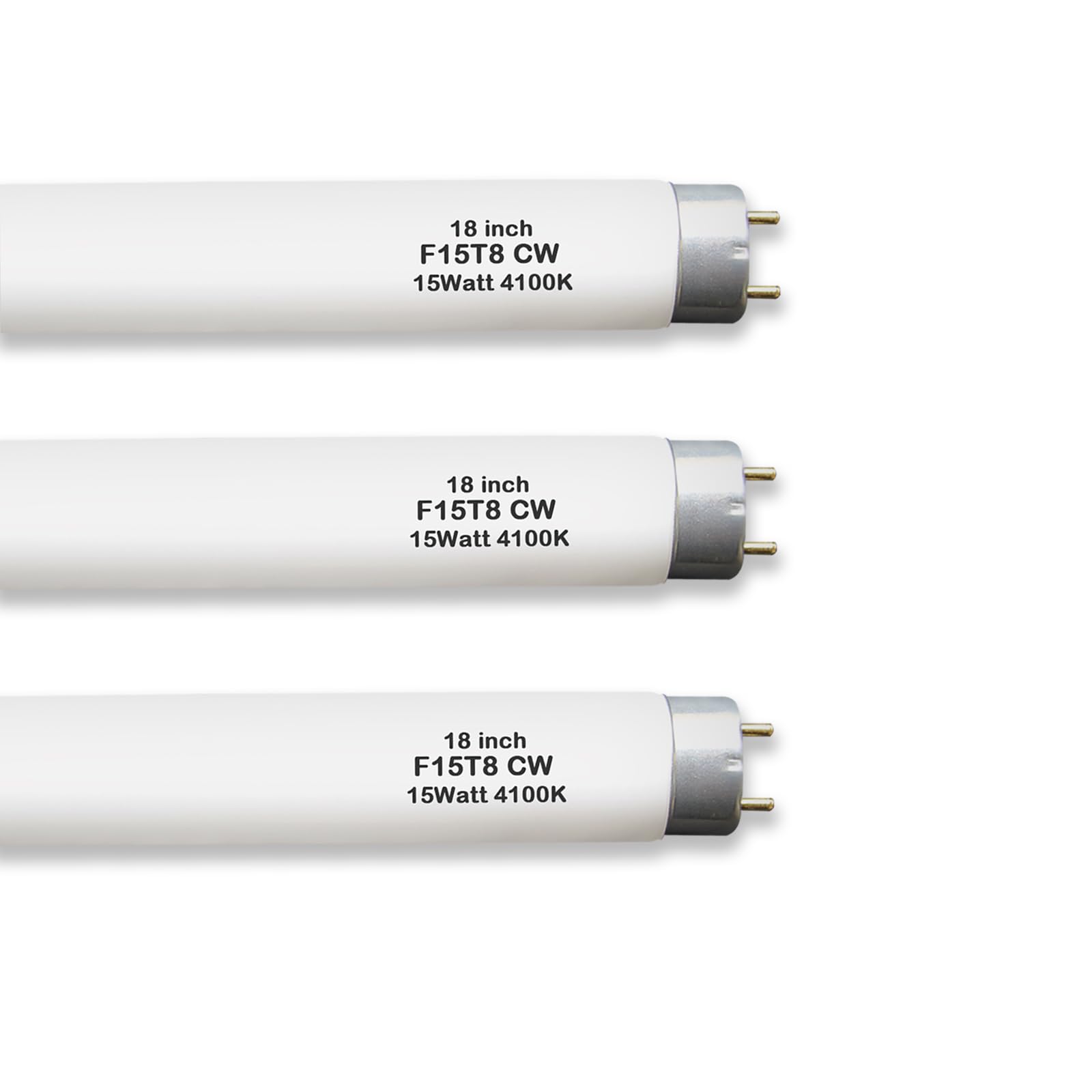 F15T8-CW 15 Watt Cool White,18" T8 RV Fluorescent Linear Tube Lamp,Replacement Bulb for Philips Alto ECO GE Staco Light Fixture,G13 Bi-Pin Base,4100K (3PACK)…