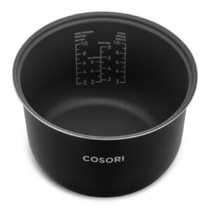 cosori 5-quart rice cooker inner pot non-stick for 10 cup uncooked crc-r501- kus rice cooker only, 6-layer, crp-r501ip-kus