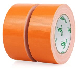 bomei pack duct tape orange, heavy duty strong industrial color duct tape 9mil x 1.88inch x 30yds for packing and repairing