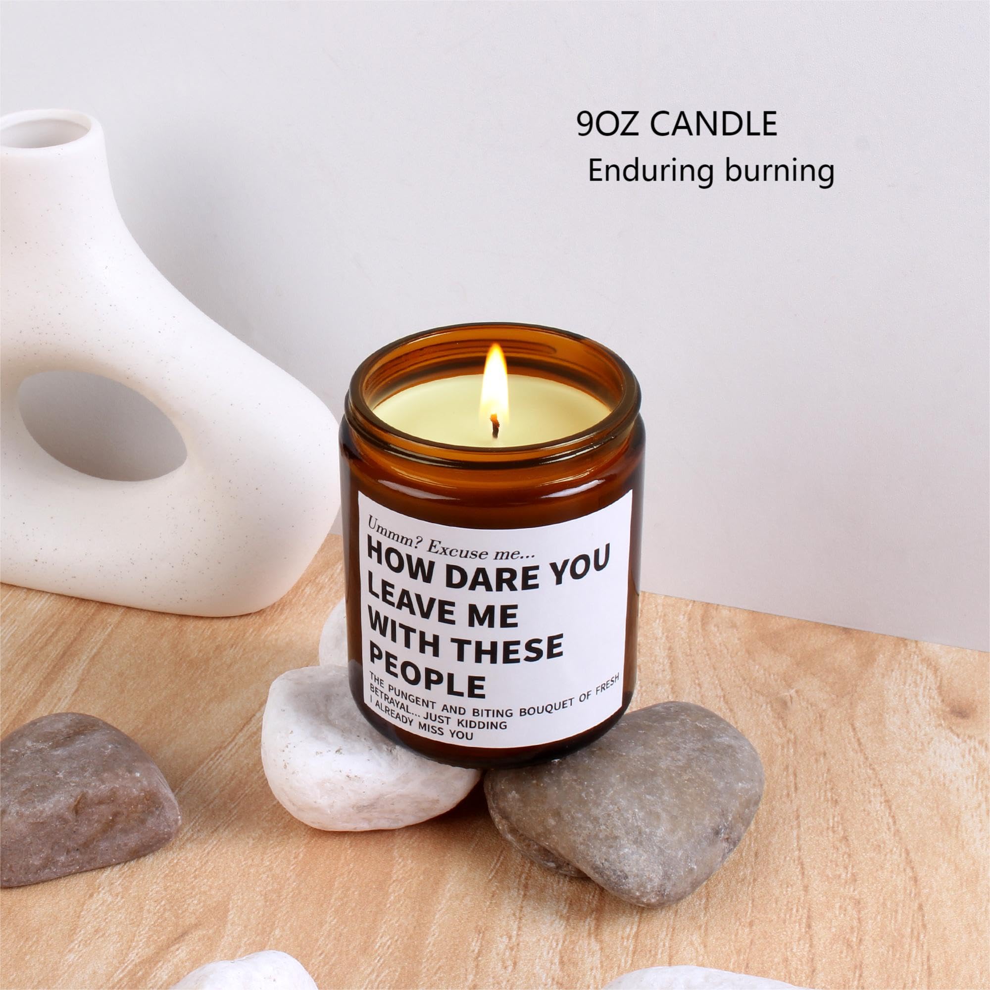 Funny Retirement Gift for Woman Men, Best Friend Birthday Gifts for Women Work Bestie, Coworker Leaving Gifts, Farewell Going Away Goodbye Gifts, Lavender Candles Gifts for Christmas