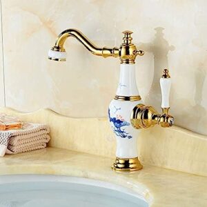 kitchen & bath fixtures taps faucet,europupc basin faucet retro bathroom hot and cold faucet wash basin rotating faucet under counter basin faucet