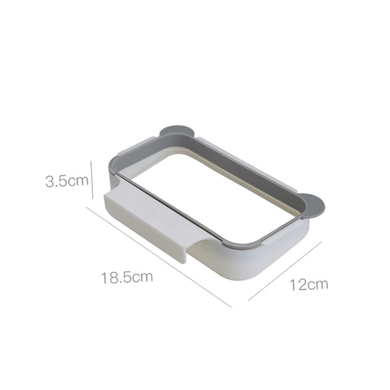 BUGUUYO Hanging Trash Holder Grey Garbage Rack for Kitchen Door Hanger Organizer for Efficient Waste Disposal Space Saving Design