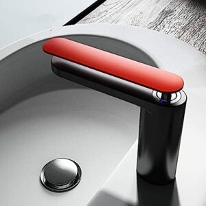 Kitchen & Bath Fixtures Taps Faucet,EuropUPC Style Copper Black Paint Basin Faucet Hotel Engineering Bathroom Hot and Cold Long Mouth Faucet