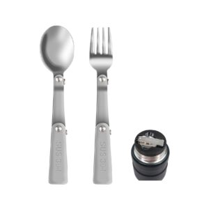 klowoah replacement spoon and dinner forks compatible with thermos food jar 16 oz (1 spoon,1 dinner forks)