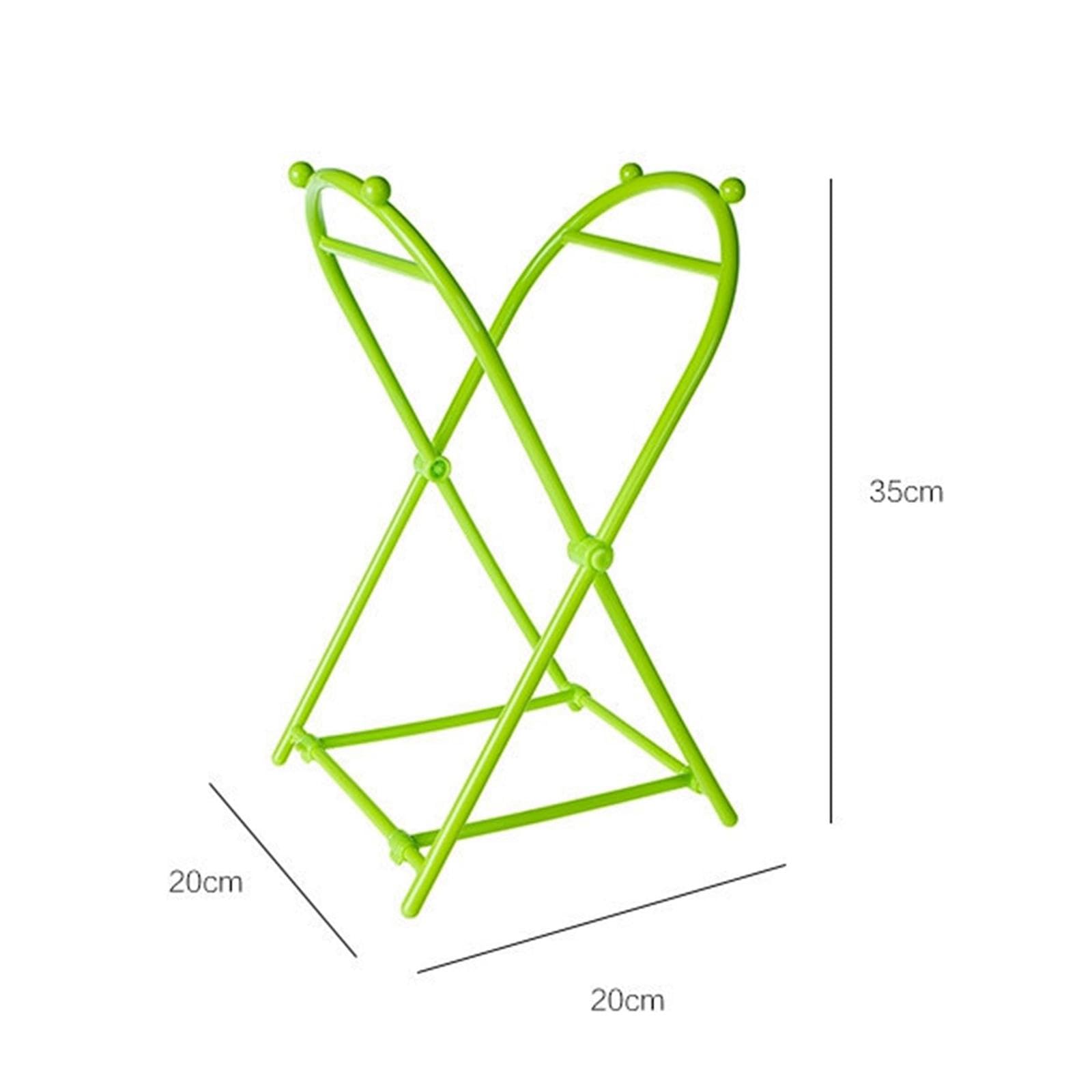 ＫＬＫＣＭＳ Trash Bag Holder Stand Hanging Trash Bag Rack Foldable Bracket Garbage Bag Holder Frame Leaf Bag Stand for Pantry Gardening Camping Laundry, Green