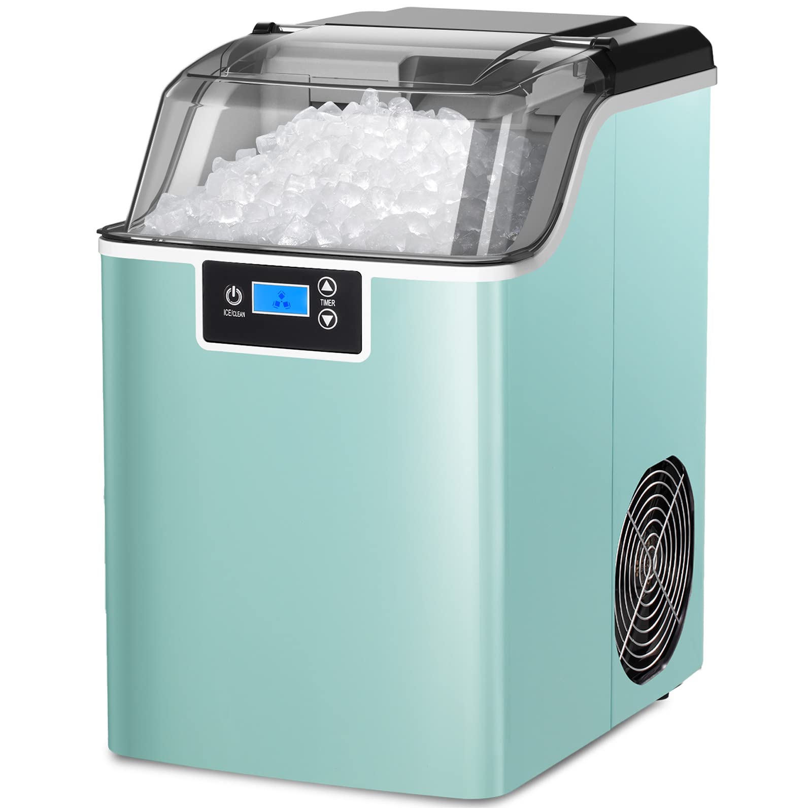 Nugget Ice Maker Countertop,44LBS/24H ice Machine ice Maker Nugget-Green