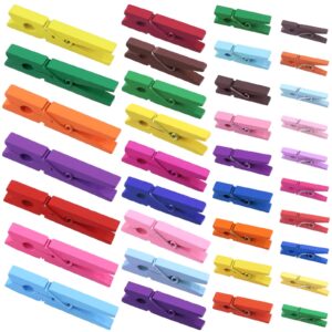 mardatt 180pcs 4 sizes wooden colored clothespins, 1.18" 1.38" 1.77" 2.38" clothespins clips mini clothes pins hanging clips colorful clothespins wooden clips for hanging clothes photos crafts