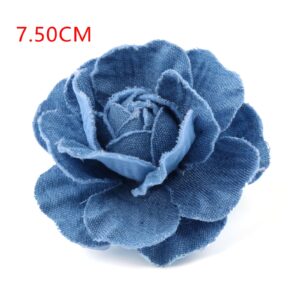 5Pcs Korea Fabric Flowers Hair Accessories Clothes Hats Dress Decoration DIY Crafts Supplies