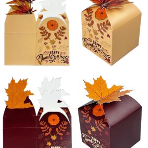 Gcardist Thanksgiving Cross Gift Boxes 28pcs 3.3x3.3x3.3 Inches Cookie Boxes for Festival Party,3D Square Gift Box for Gifts,Small Cardboard Box for cookie,chocolate,pudding, Widely Used in Various